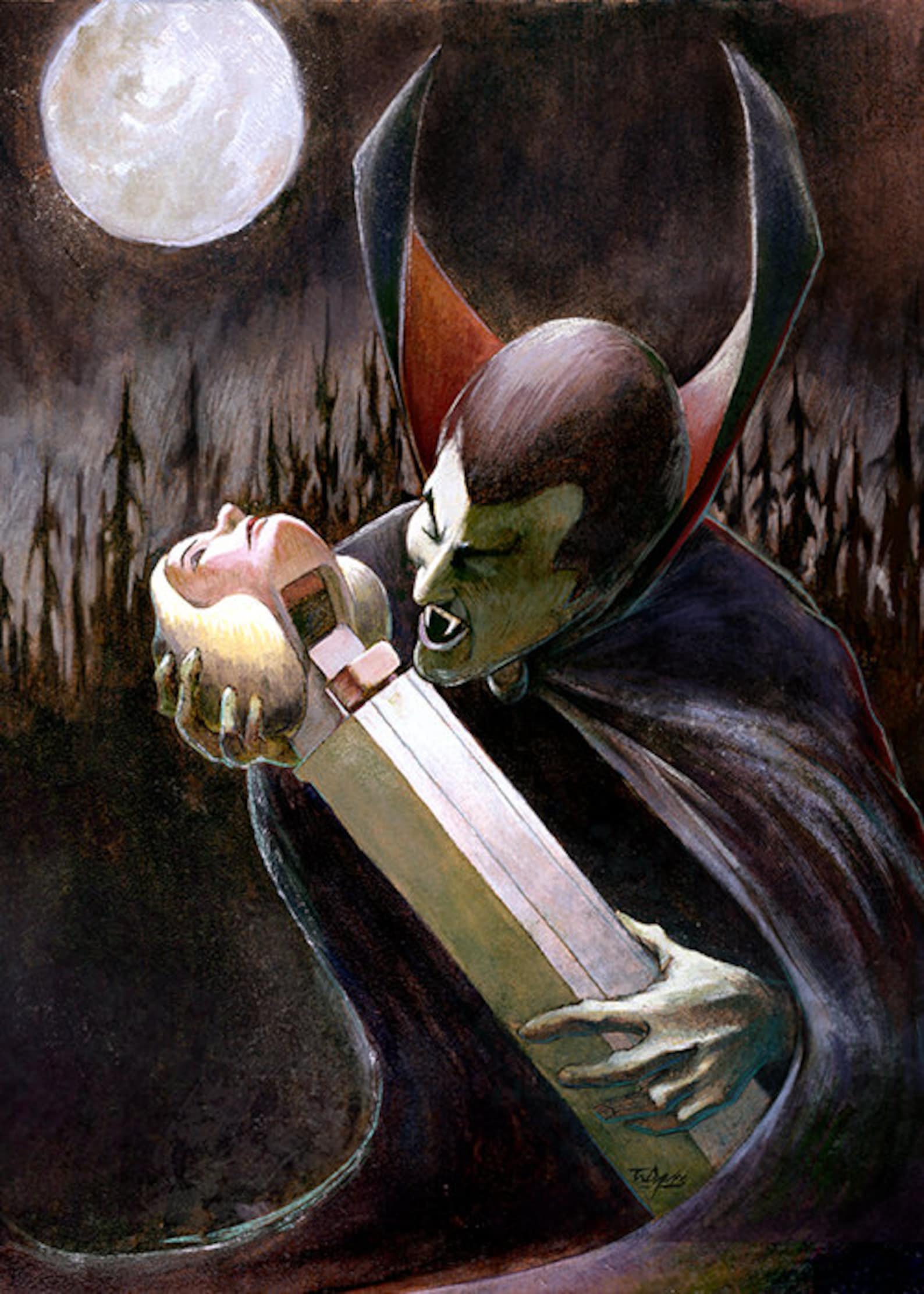 How Would You Eat PEZ?: Dracula Eating PEZ Art Print - Etsy