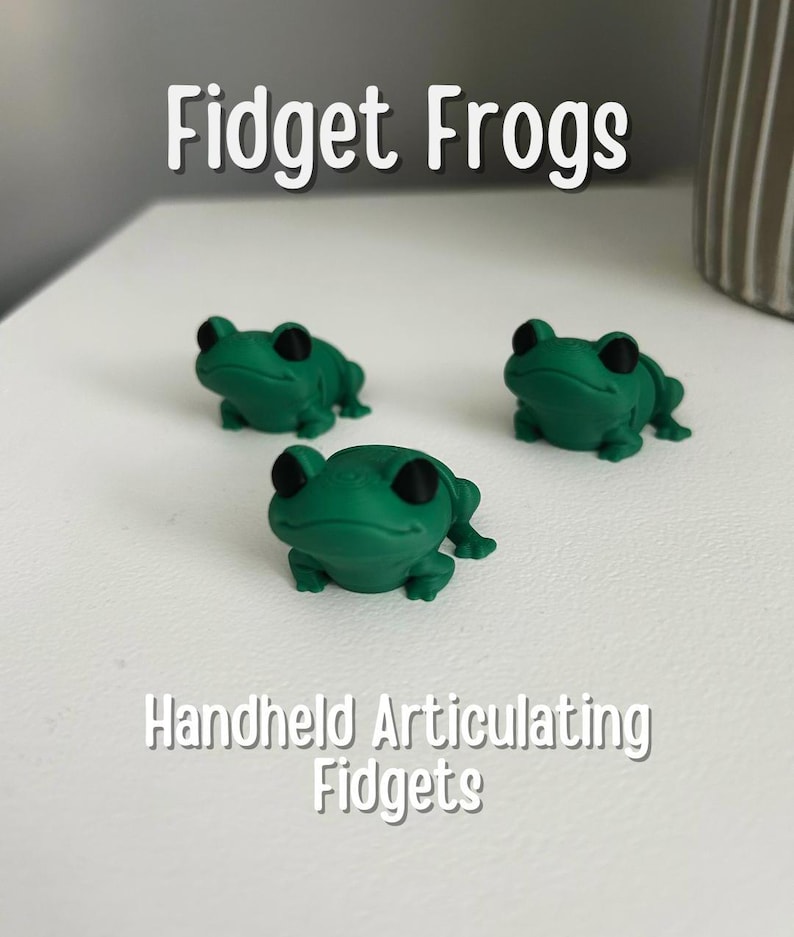 Articulating Fidget Frog: Desk Pet, Office Decor - Etsy