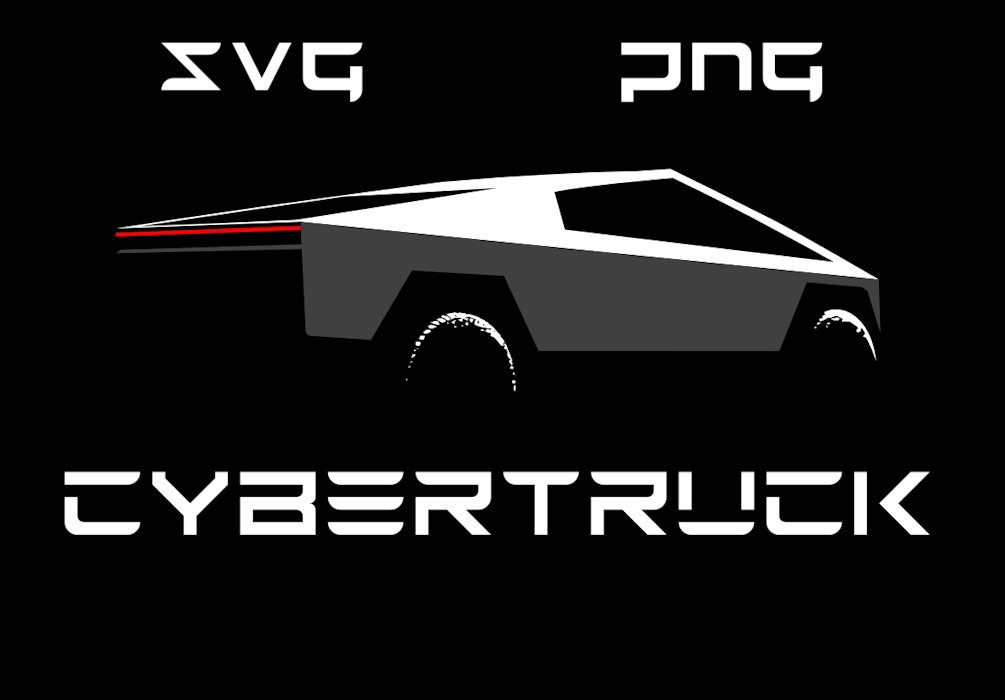 Tesla Cybertruck Vector Laser Cricut Ready SVG PNG Clipart - Etsy
