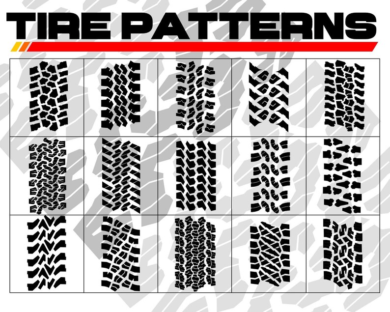 Tire Patterns Digital Vector SVG / PNG - Etsy