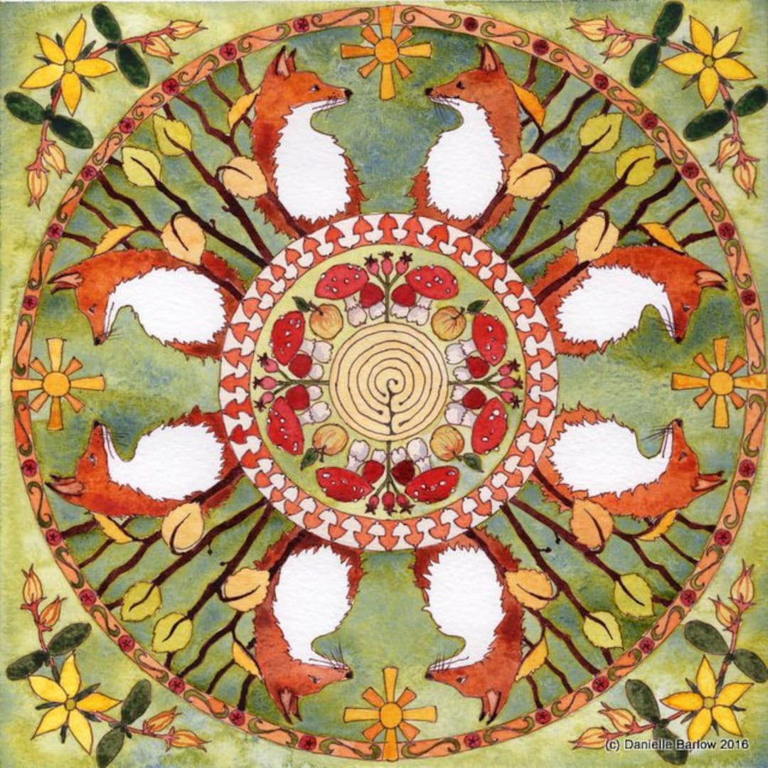 Fox Fire A4 Print - Etsy