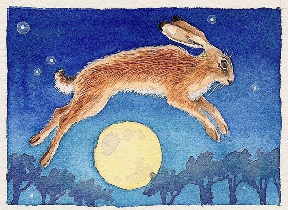 Magic Hare Archival Print A5 | Etsy