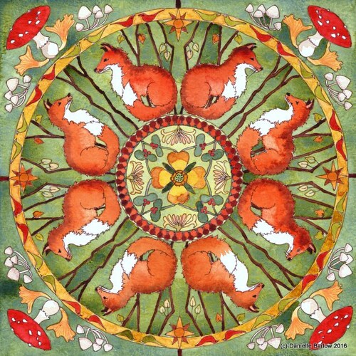 Fox Fire A4 Print - Etsy