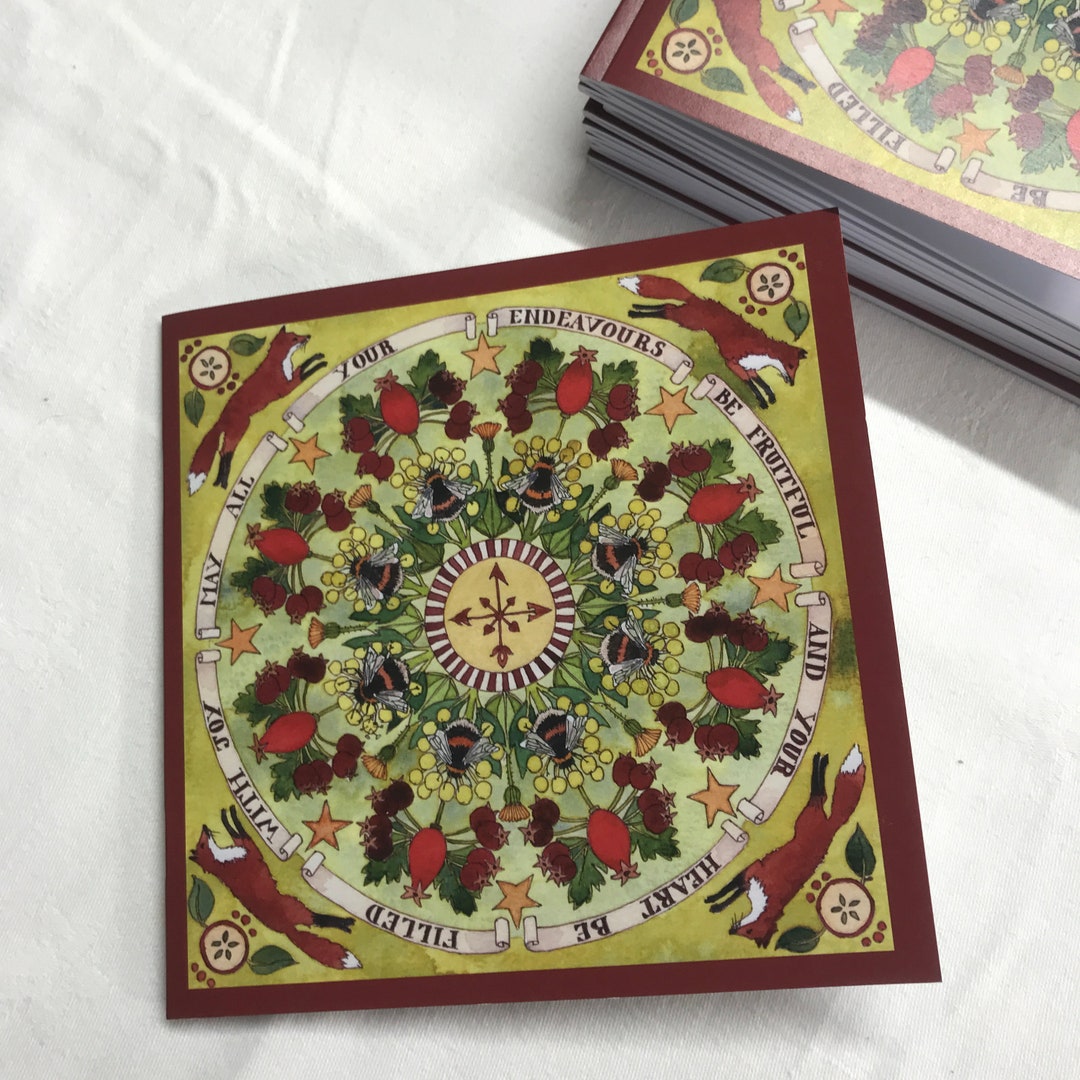 Small Square Notebook, Fruitful Fox, Blank Pages 100% Recycled - Etsy