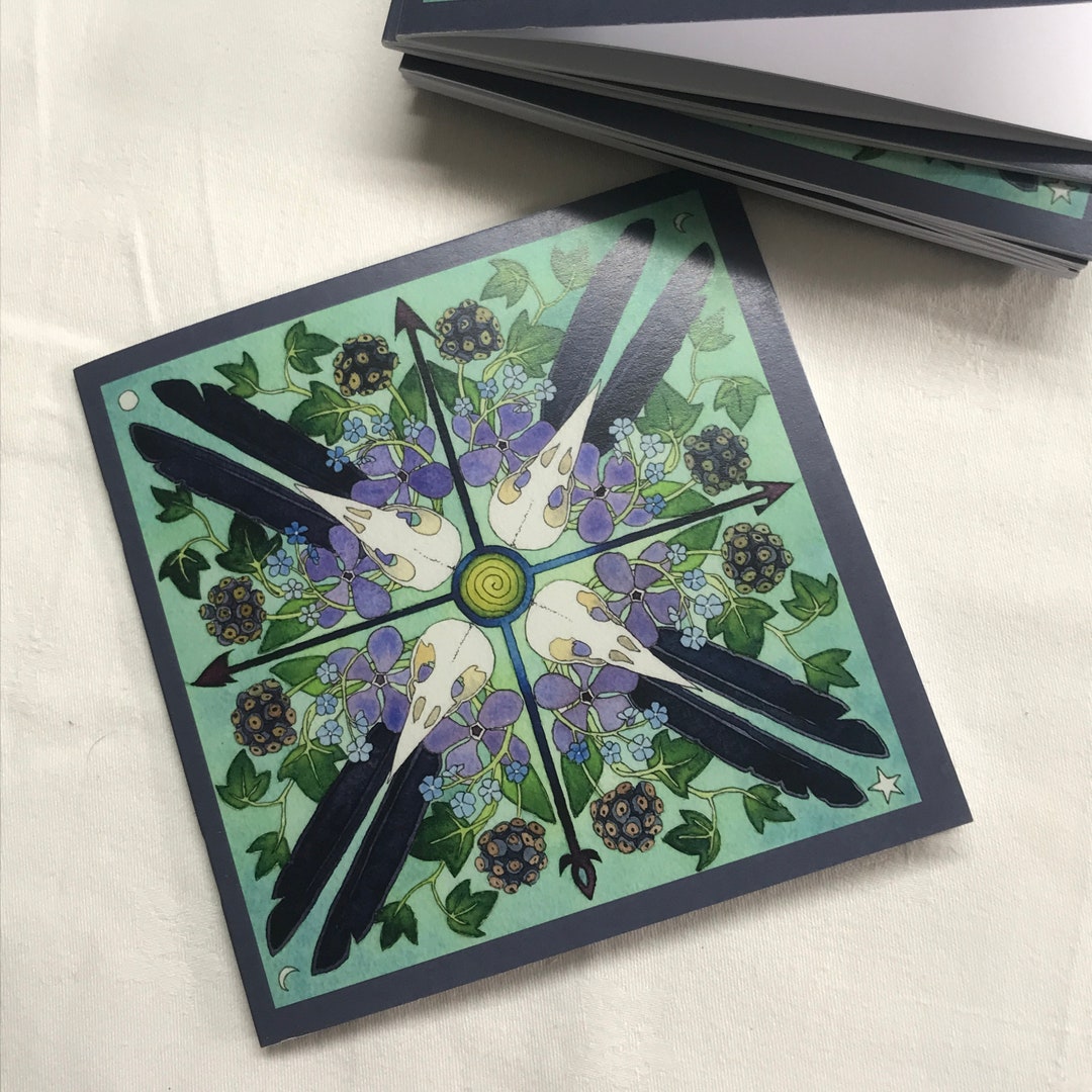 Small Square Notebook Forget Me Not Blank Pages 100% - Etsy