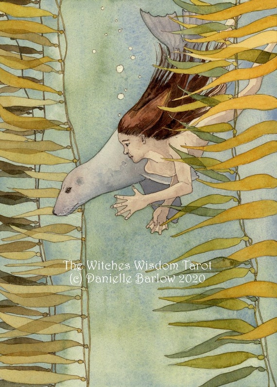 Messenger of Water A4 print Witches Wisdom Tarot | Etsy
