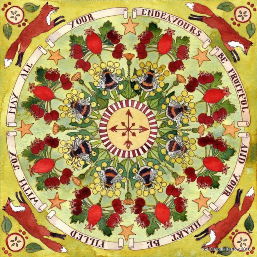 Fruitful Fox A4 Print - Etsy