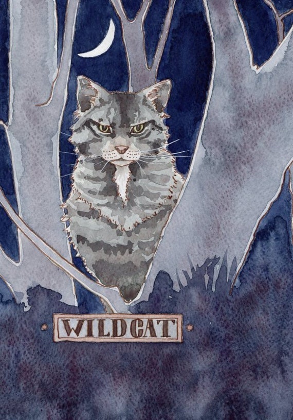 A4 Print 'wildcat' From the Green Wheel Oracle - Etsy UK