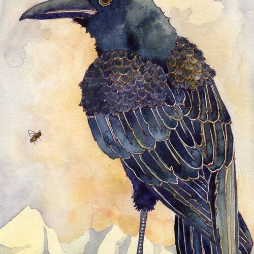 A4 Print 'raven' From the Green Wheel Oracle - Etsy UK
