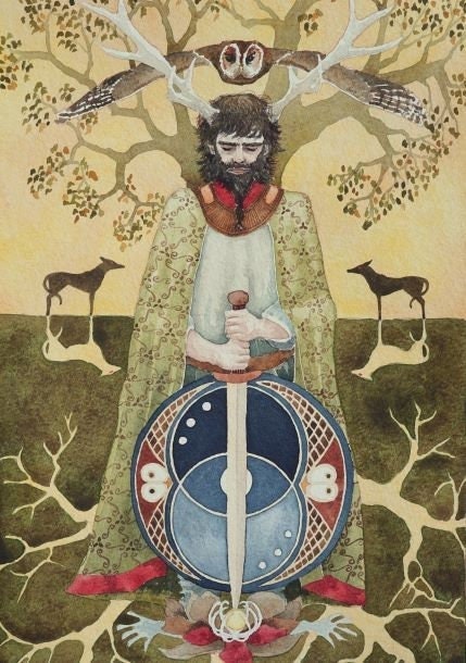 Autumn Equinox, the Lord, Print From the Green Wheel Oracle 7 X 10 - Etsy