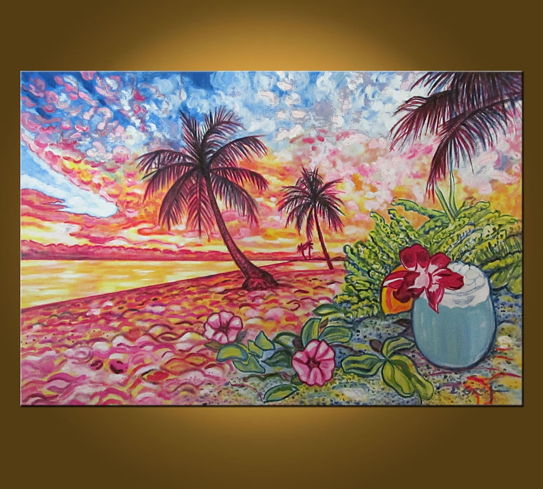 Sunset Dreaming -- 24 X 36 Inch Original Oil Painting by Elizabeth Graf ...