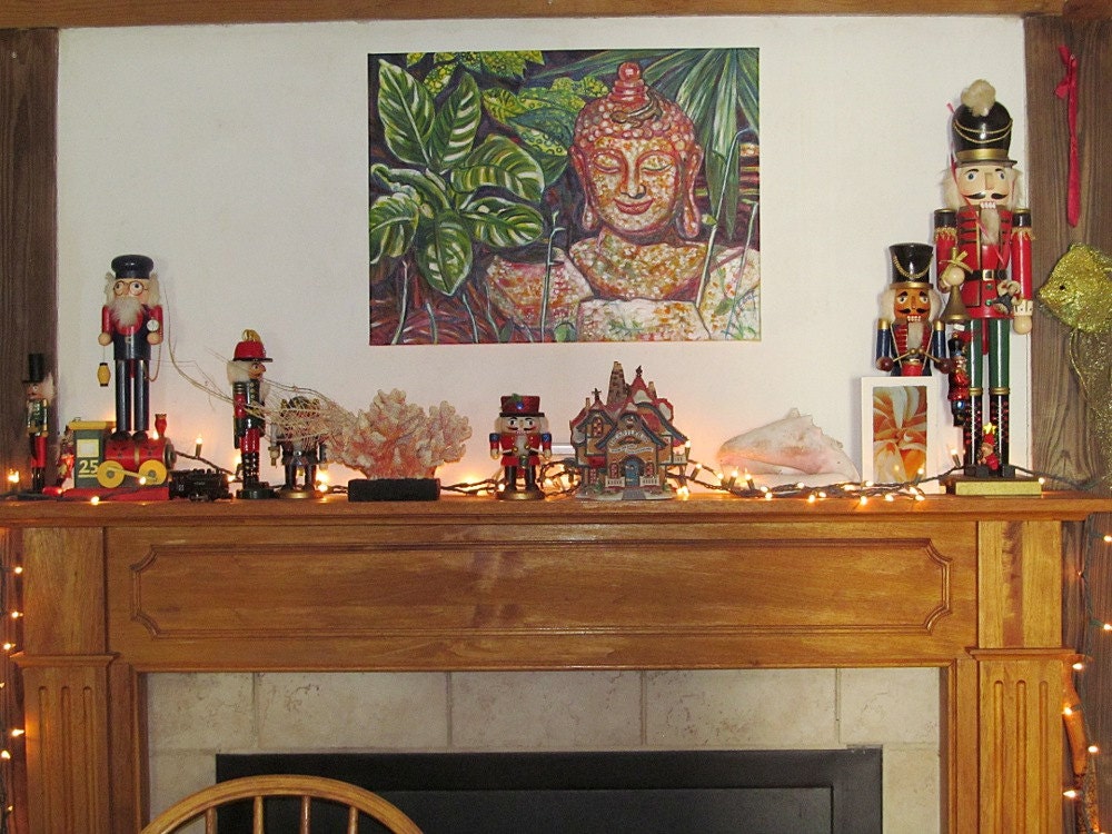 Buddha Garden V 18 X 24 Inch Original Oil Painting by Elizabeth Graf on ...