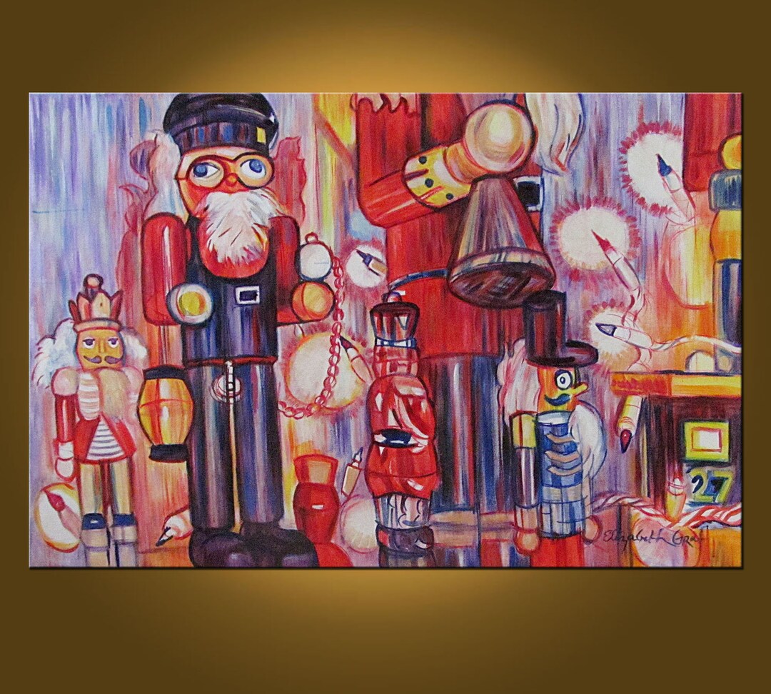 March of the Nutcrackers -- 24 X 36 Inch Original Oil Painting by ...