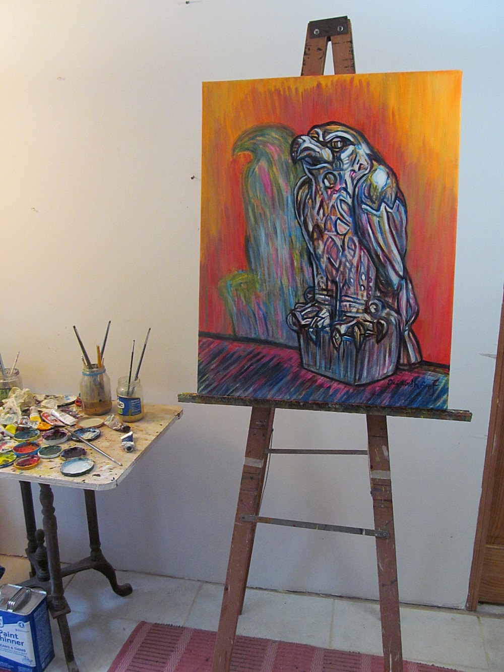 The Maltese Falcon 22 X 28 Inch Original Oil Painting by - Etsy