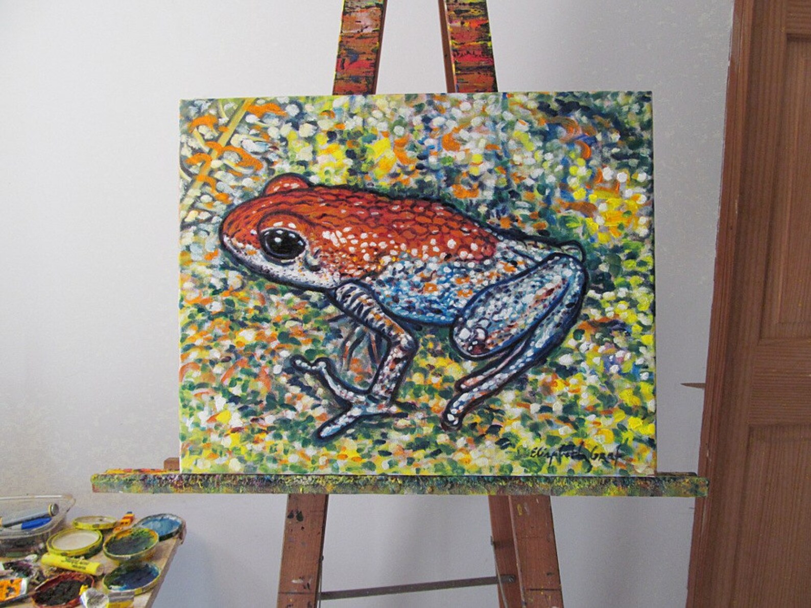 Magic Frog -- 16 X 20 Inch Original Oil Painting by Elizabeth Graf on ...