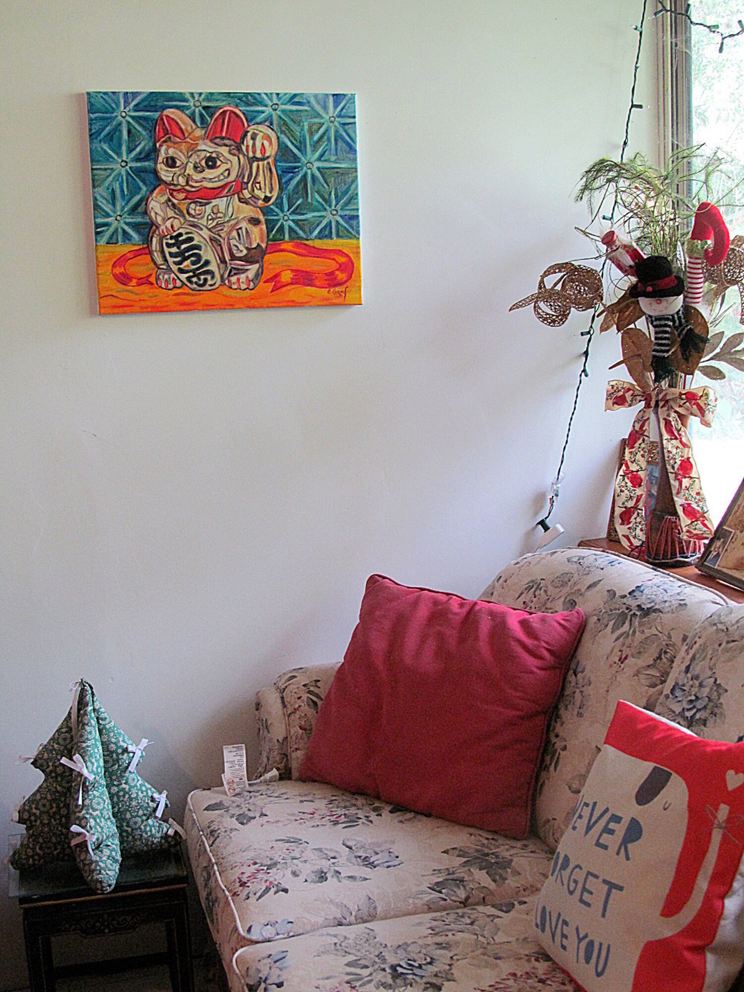 Maneki Neko -- 16 X 20 Inch Original Oil Painting by Elizabeth Graf ...