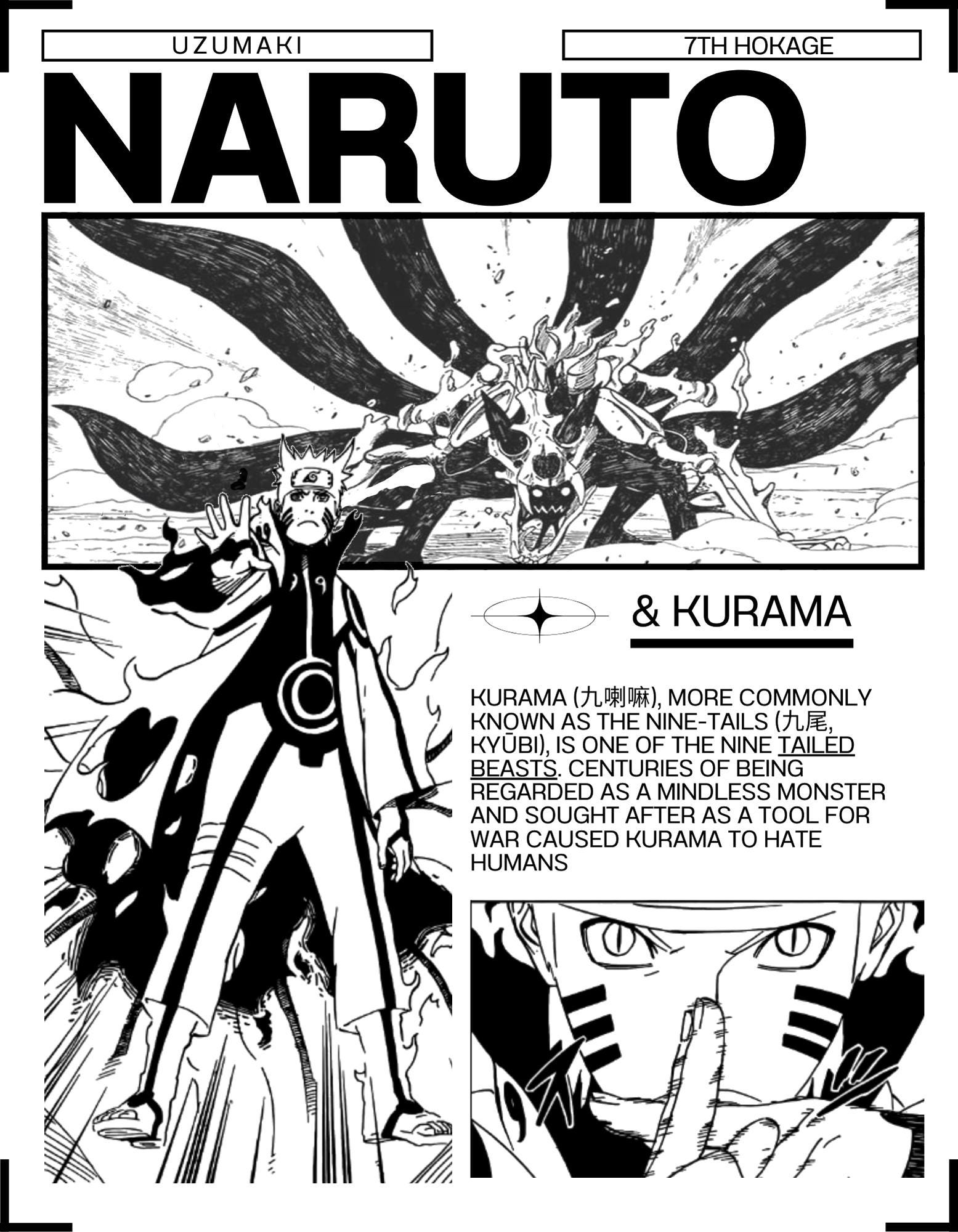 ICONIC ANIME CHARACTERS T-shirt: Epic Kurama Fusion Shadow Clone Jutsu ...