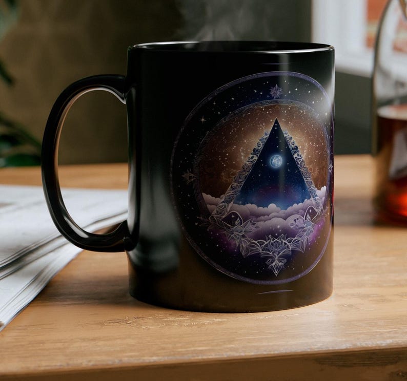 Lunar Portal Mug, Space Gateway Design, Celestial Fashion, Mystical ...