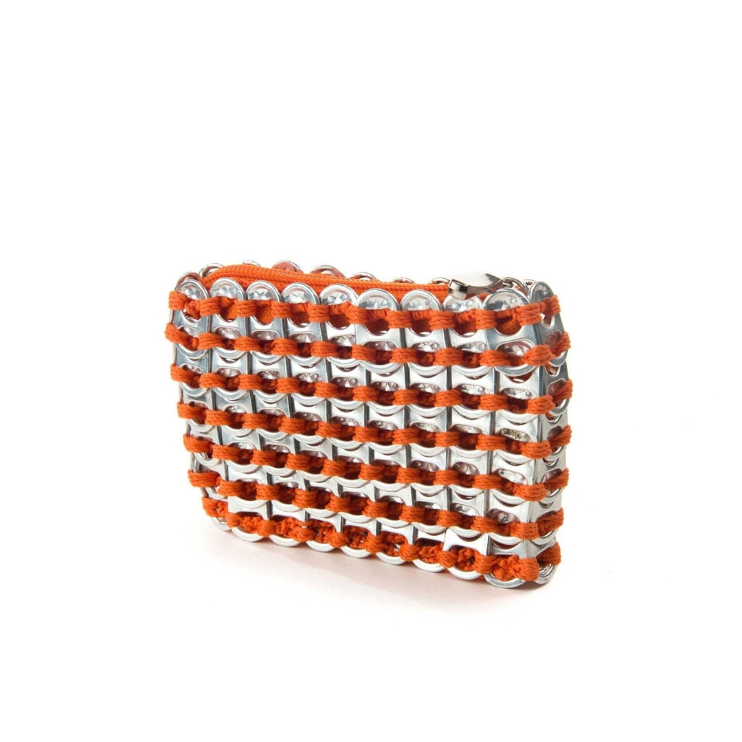 Orange Coin Purse | Can Tab Purse for Coins, Bills, Credit Cards ...