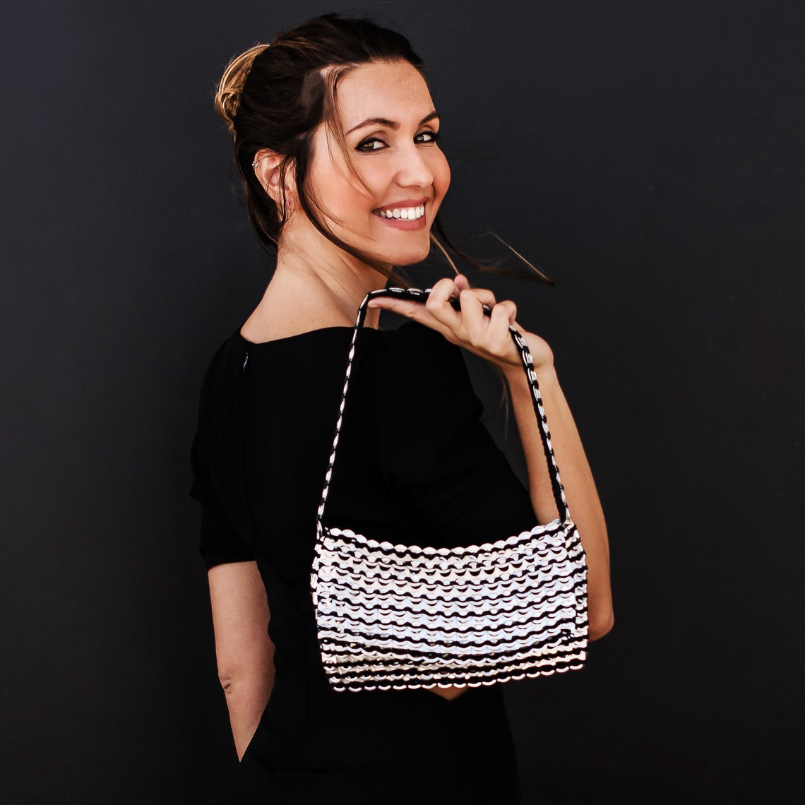 Soda Pop Tab Purse Black Inspired by Paco Rabanne Bag '1969' FRANCISCA ...