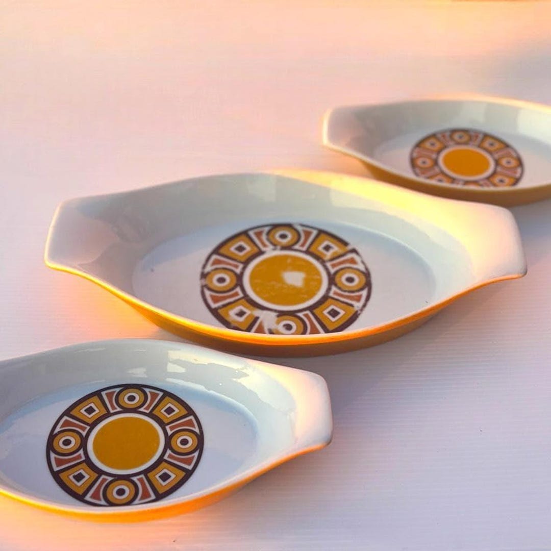 Set of 3 Vienna Ware Imperial Japan Casserole Dishes Retro Mid-century ...