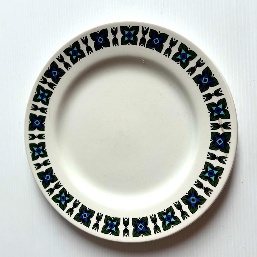 Vintage Royal Alma Ironstone Plate Staffordshire England Mid-century ...