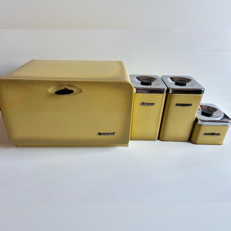 Yellow Bread Box - Etsy