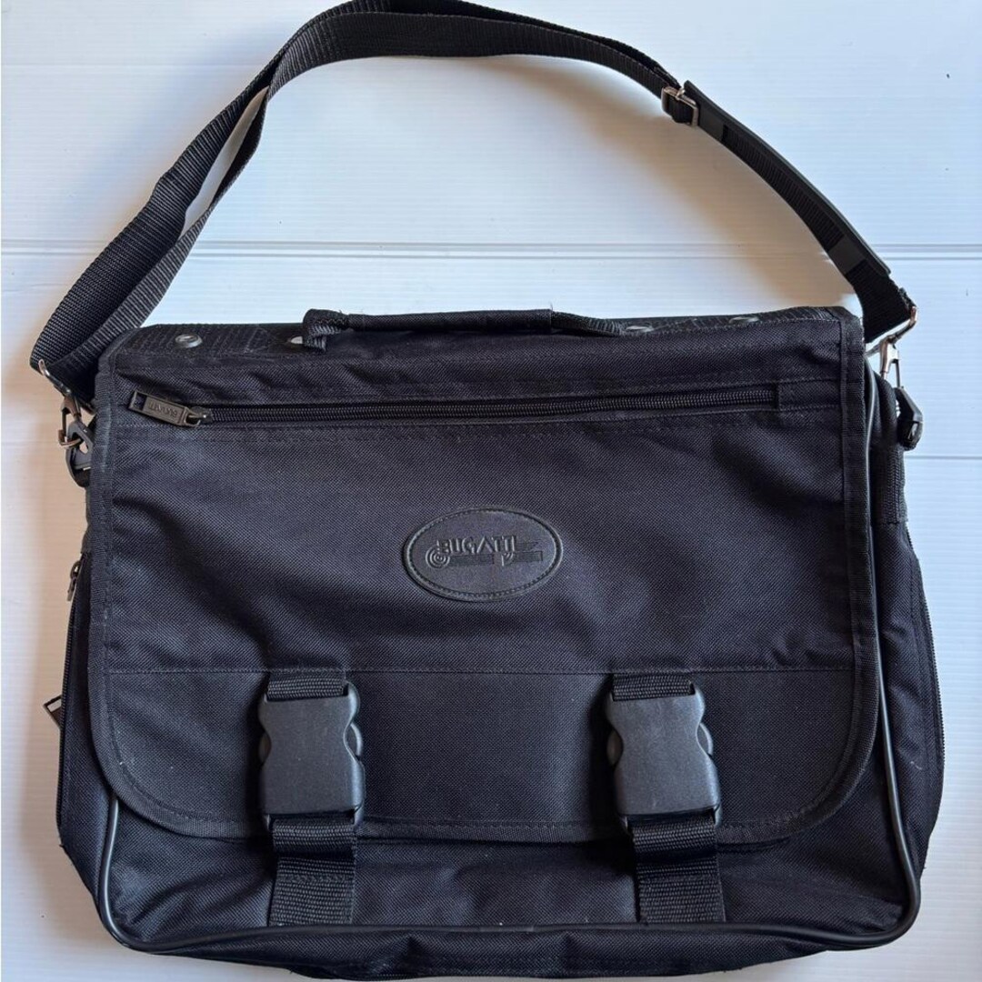 Vintage Bugatti Black Briefcase Laptop Bag - Etsy