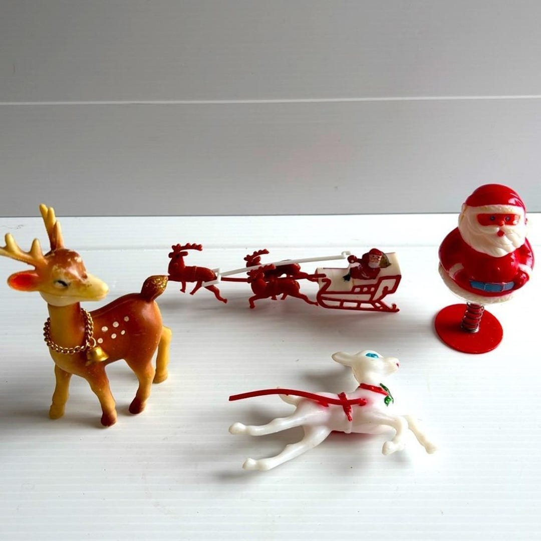 Vintage Plastic Christmas Decorations