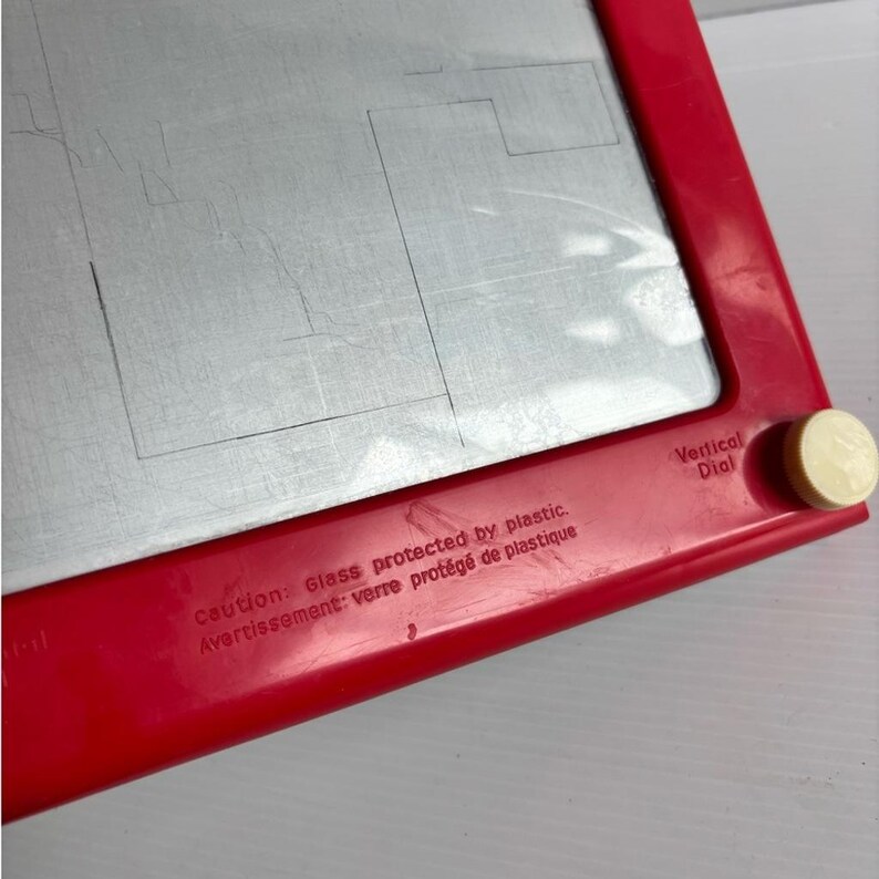 Vintage Etch A Sketch (1980s, Original Red Color) - Etsy