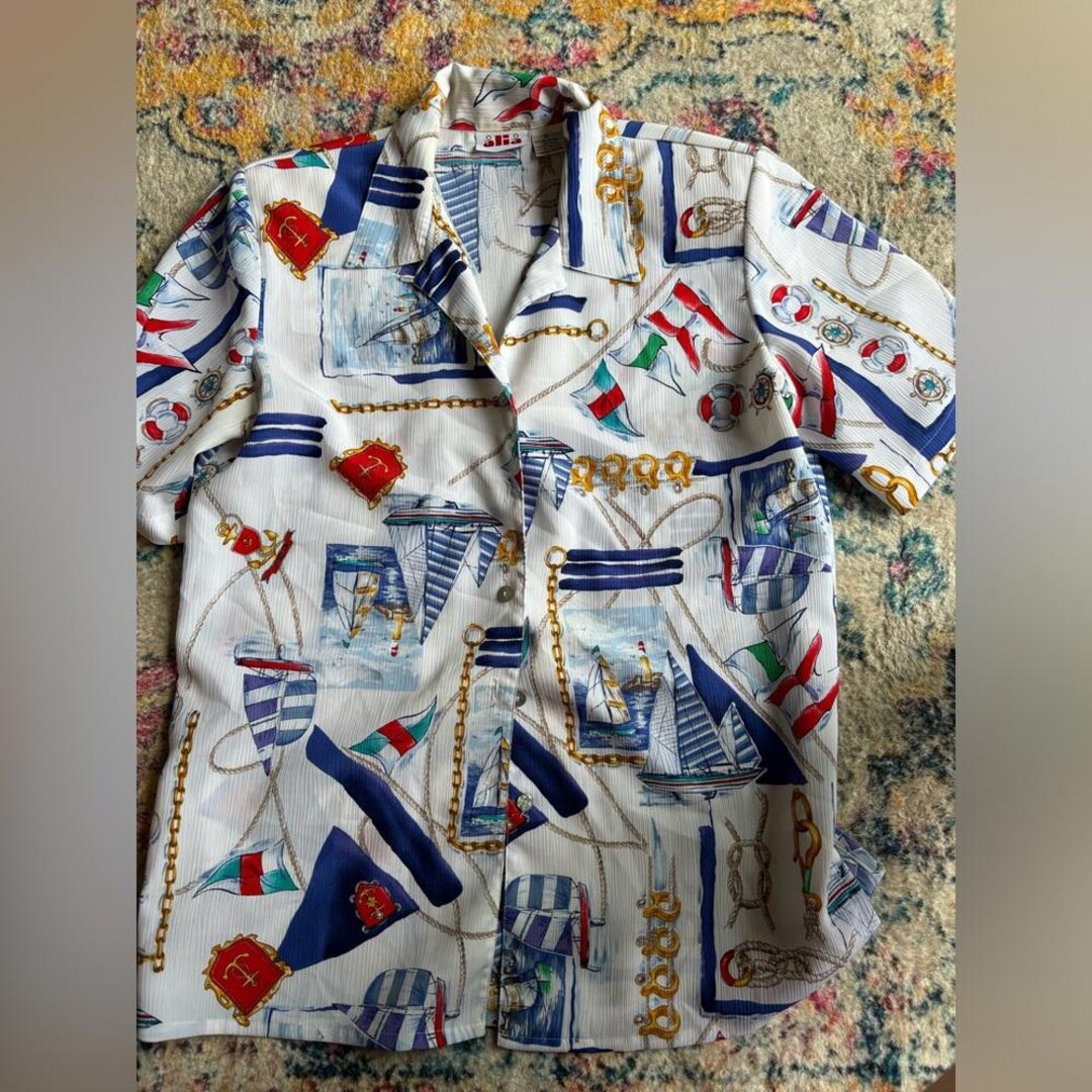 Vintage Kitsch 90s Shirt Button up Blouse - Etsy