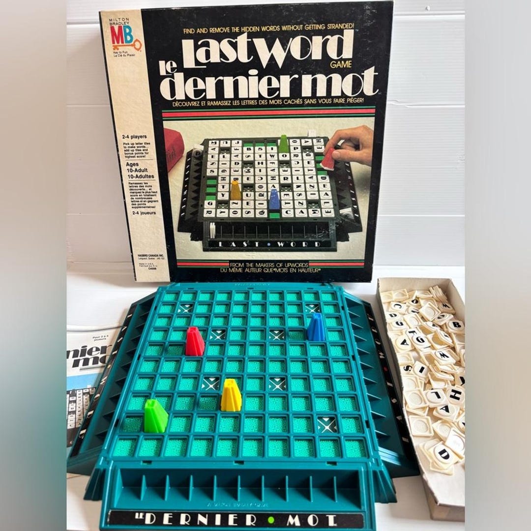 Milton Bradley Last Word Word Game 1979 Vintage - Etsy