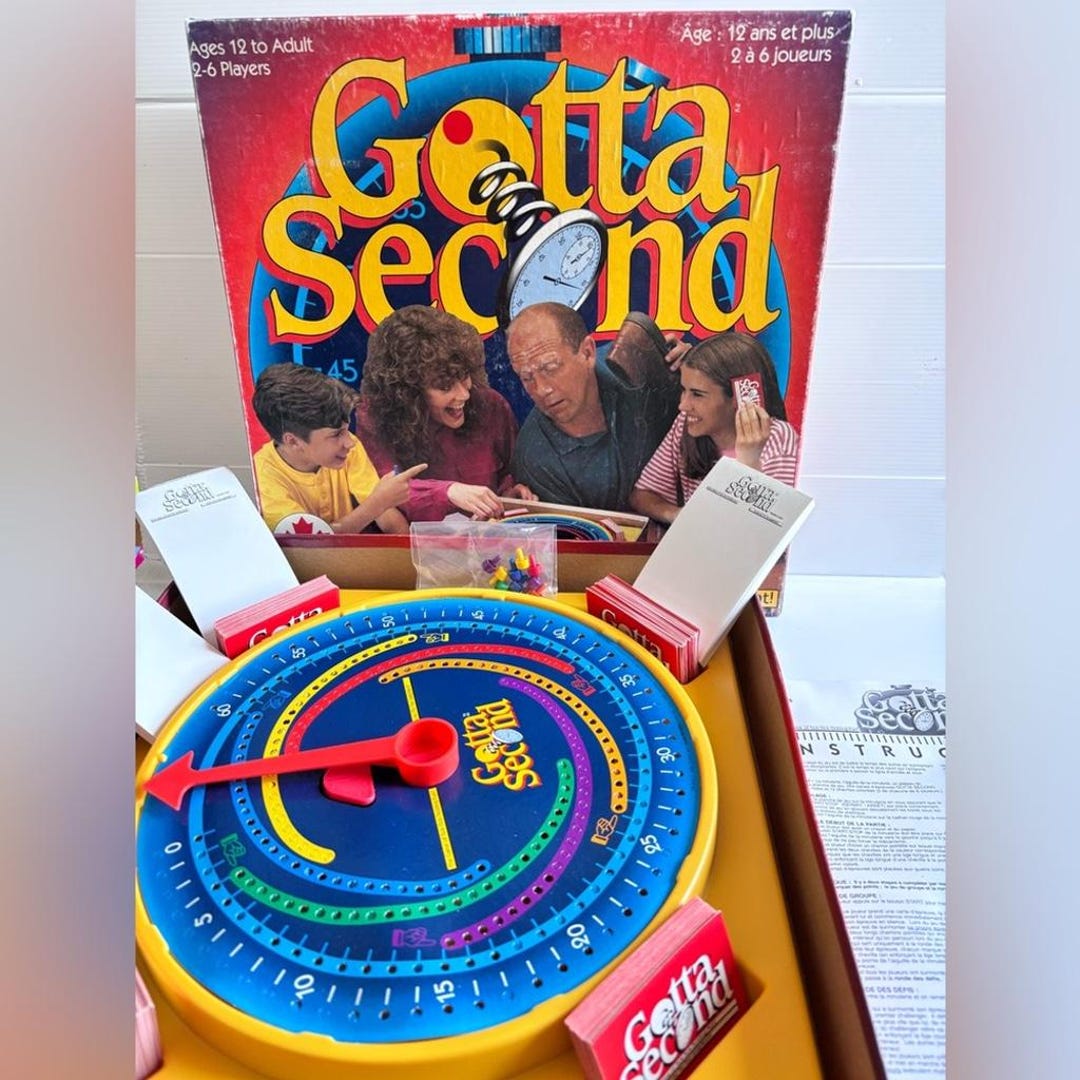 Vintage 1994 Gotta Second Board Game Canada Games - Etsy