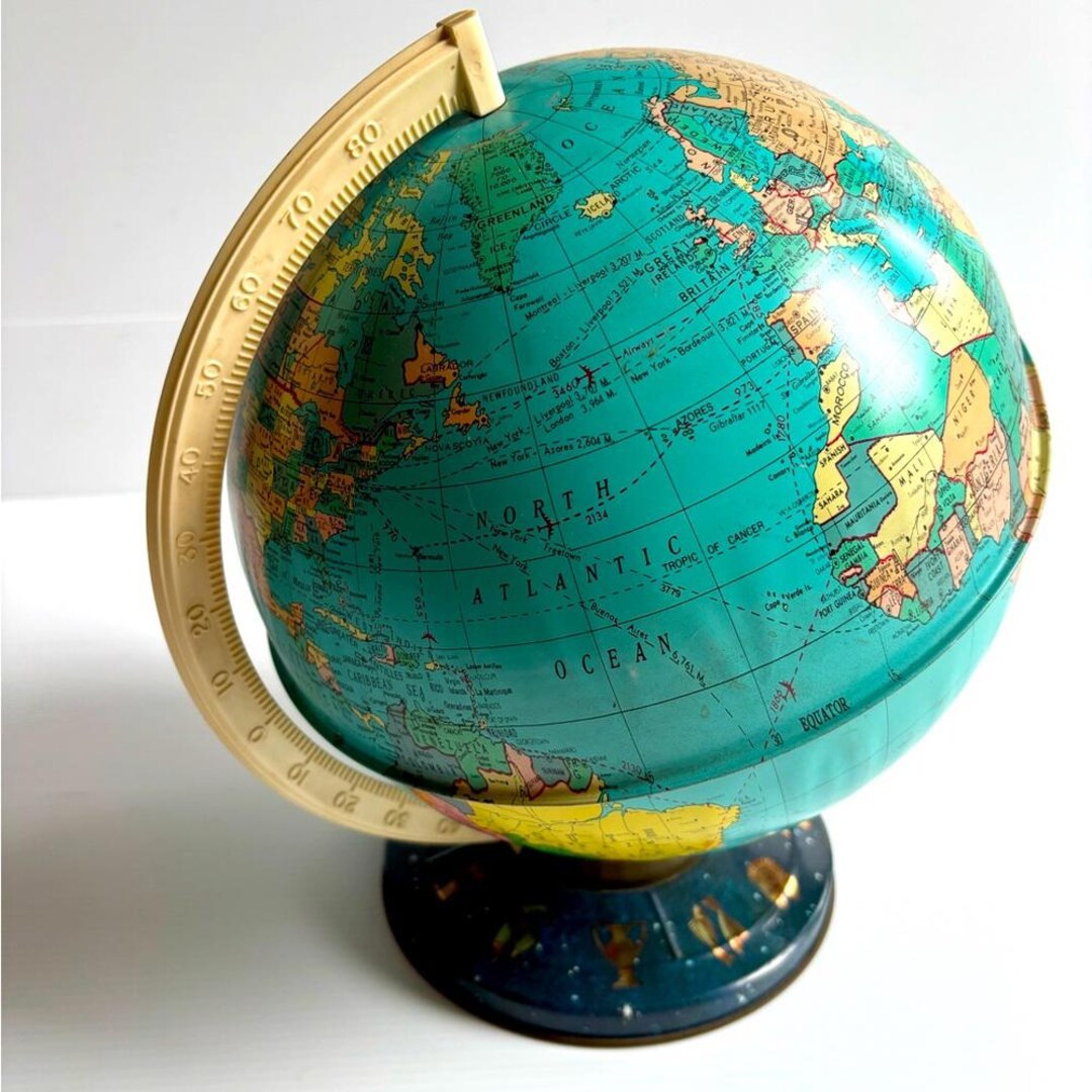 Vintage Globe With Zodiac Signs - Etsy