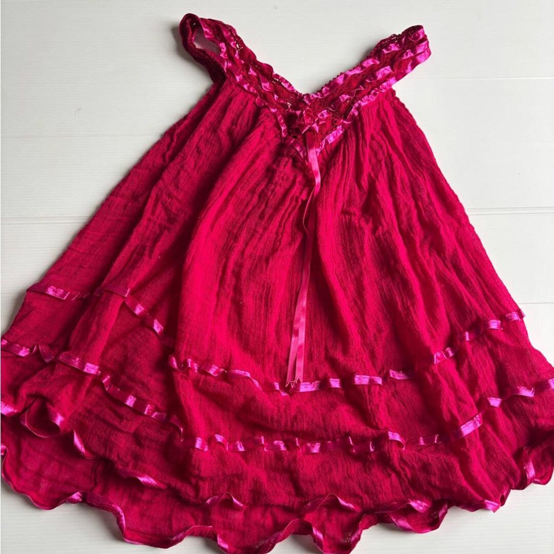 Pink Coquette Ruffle Baby Doll Top - Etsy