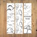 Colorable Summer Bookmarks Set - Printable Digital Downloads (2 X 8 ...