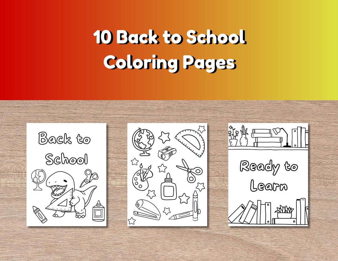 Back to School Coloring Pages Printable | Fun and Educational Coloring ...