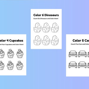 Fun Counting Practice Printable Coloring Page for Kids - Educational ...