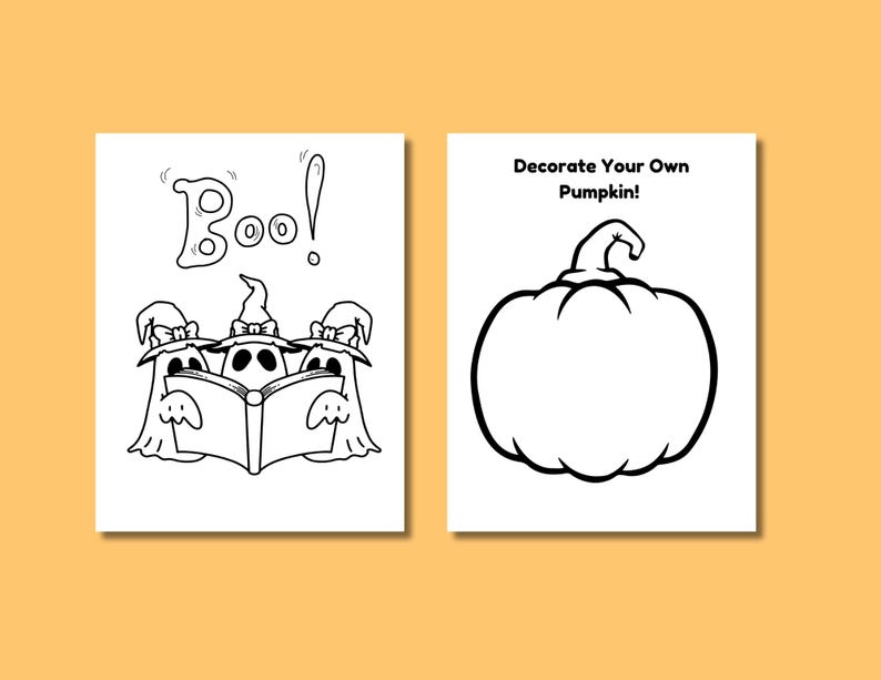 8 Printable Halloween Activity Pages for Kids | Fun Halloween ...