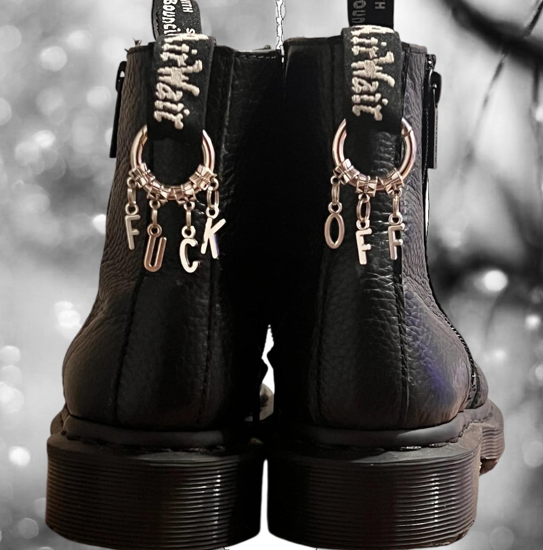 F*CK OFF Boot Charms - Doc Martens Boot Charms - DM Boot Tag Charms ...
