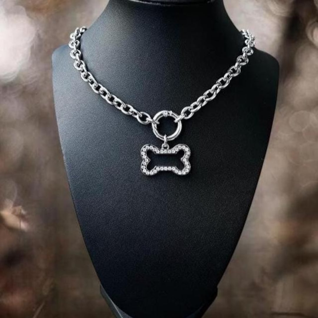 Day Collar- Dog Bone Carabiner Choker - Spring Locking O-ring ...