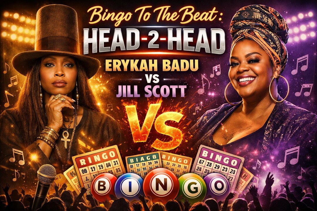Jill Scott VS Erykah Badu Music Bingo | 50 Cards + Spotify Playlist ...