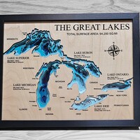Framed Map - Etsy