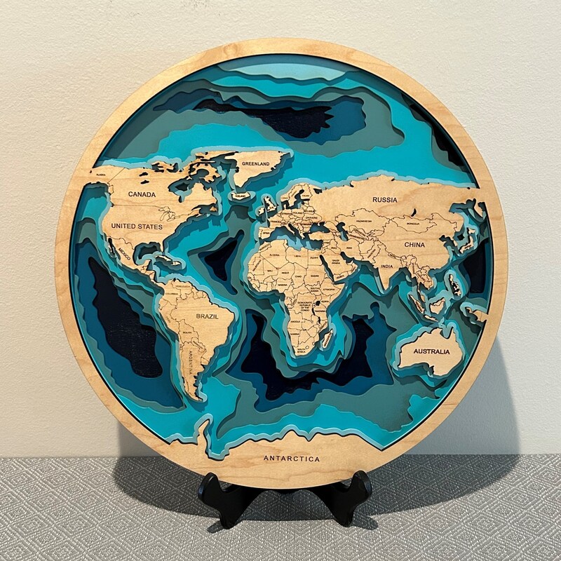 Layered Maps - Etsy