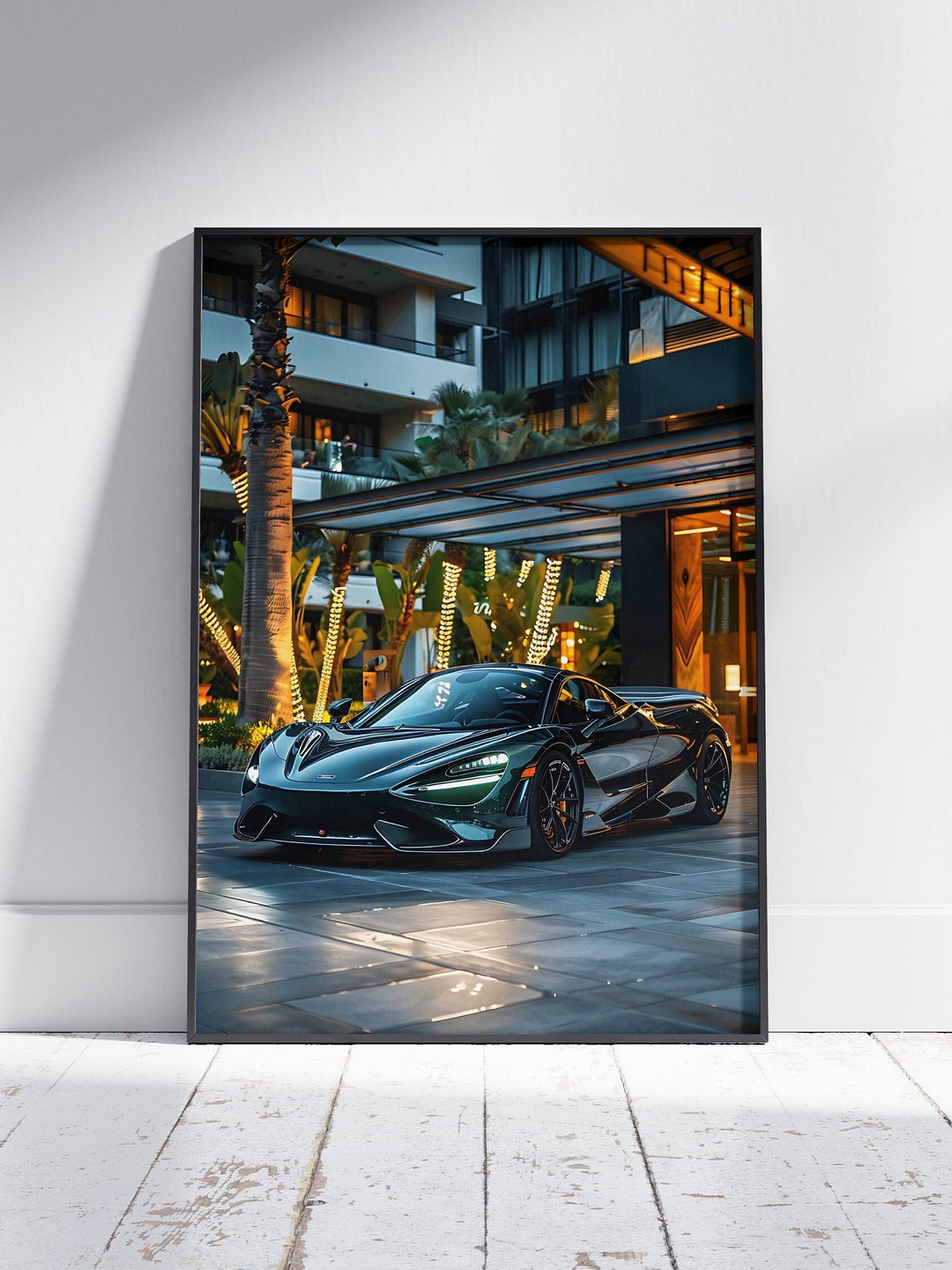 Mclaren 765LT Print, Super Car Poster, Hyper Car Poster, Mclaren Wall ...