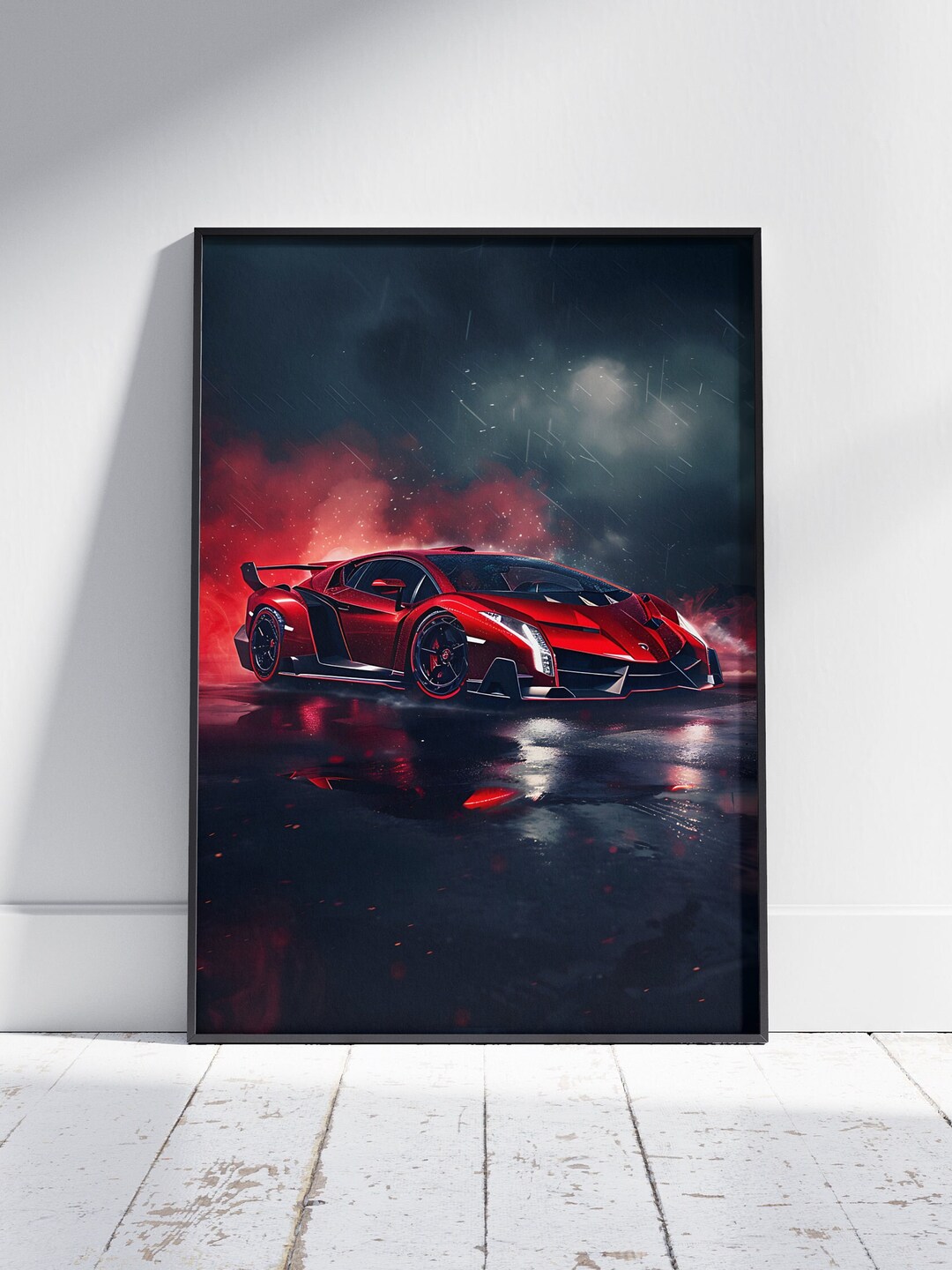 Lamborghini Veneno Print, Hyper Car Poster, Super Car Poster, Boys Room ...