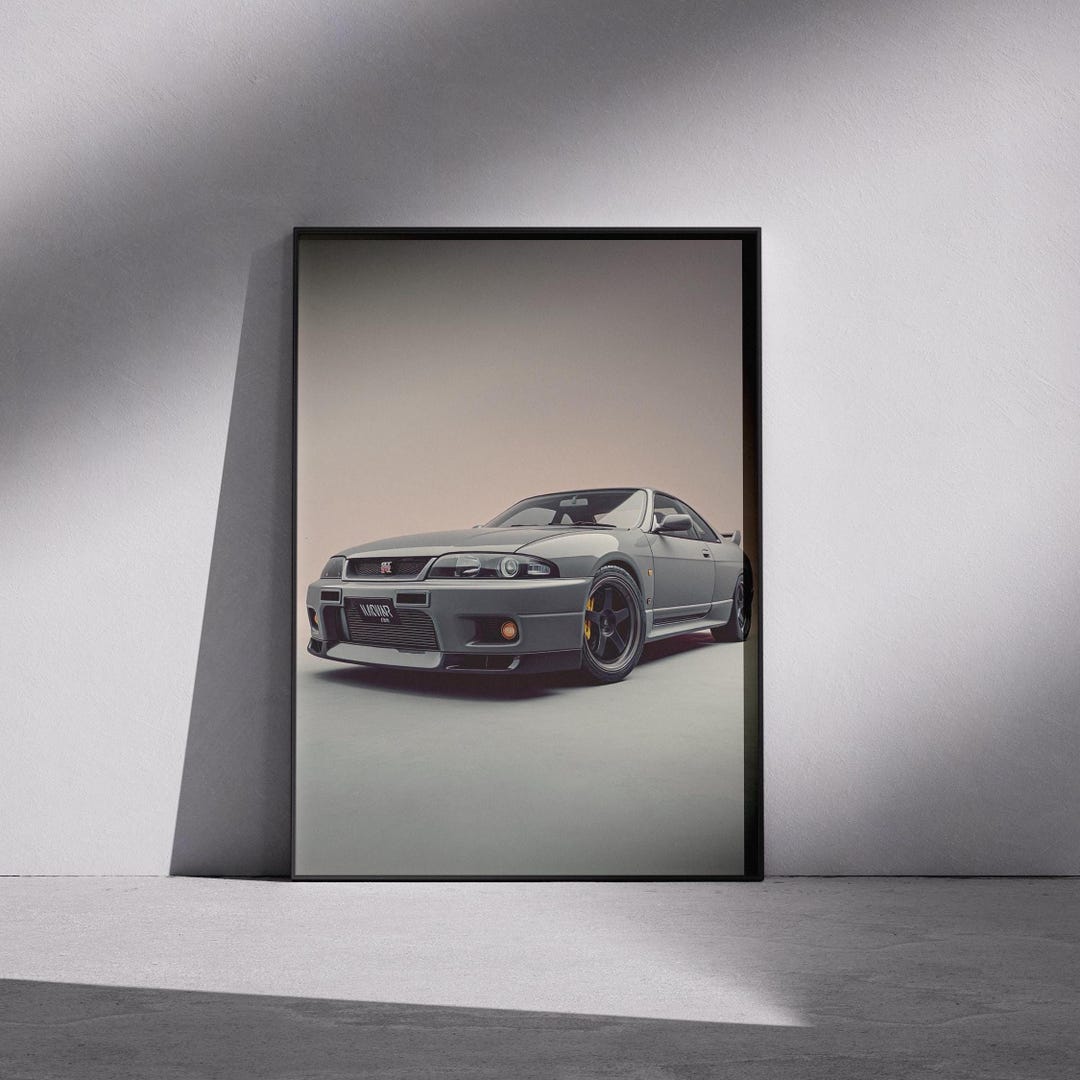 Nissan Skyline GTR R33 Poster, Super Car Poster, JDM Poster, Office ...