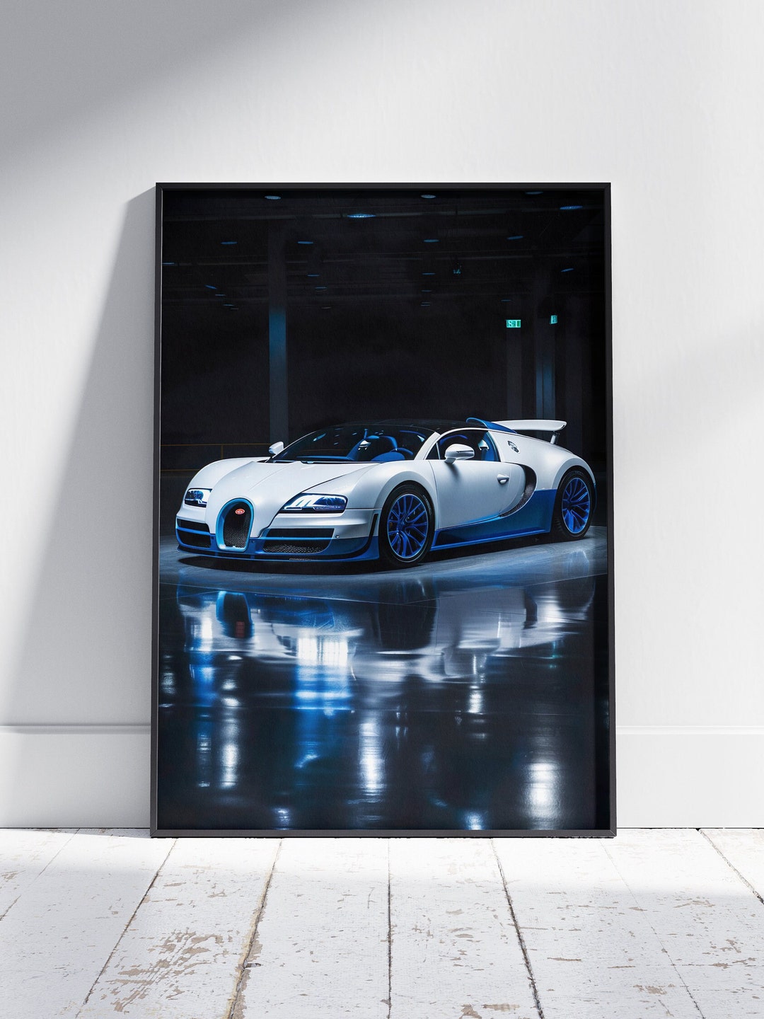 Bugatti Veyron Print, Hyper Car Poster, Automotive Decor, Super Car ...