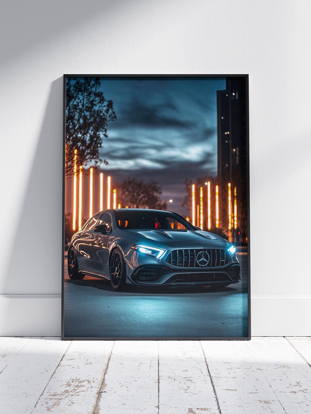 Mercedes-benz A45s AMG Print, Super Car Poster, Automotive Wall Art ...