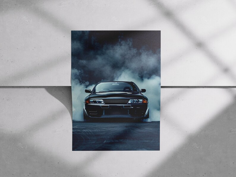 Nissan Skyline GTR R32 Print, JDM Poster, Super Car Poster, Hyper Car ...